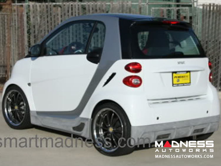 2009 custom smart car white - Customization